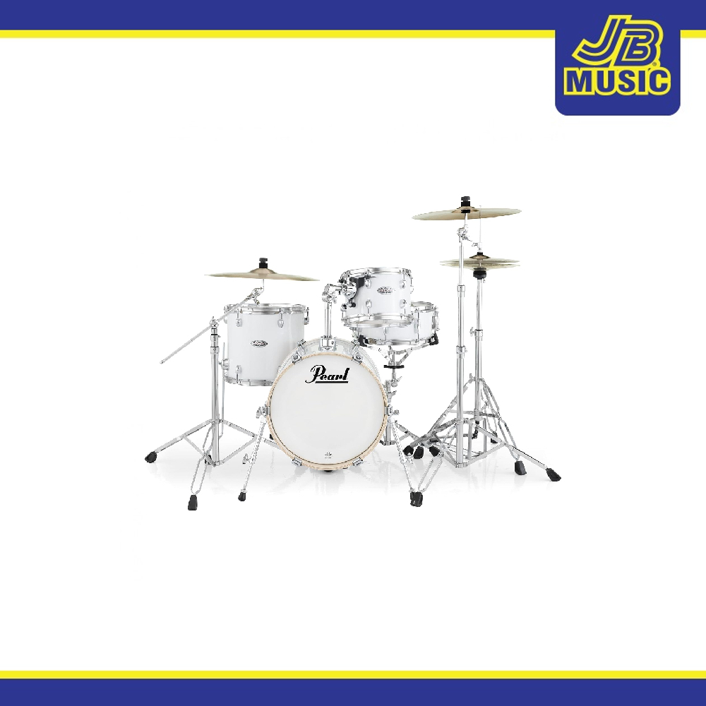 Pearl MT564/C Midtown 4-PC Compact Drum Set #33 Pure White (Cymbals not ...