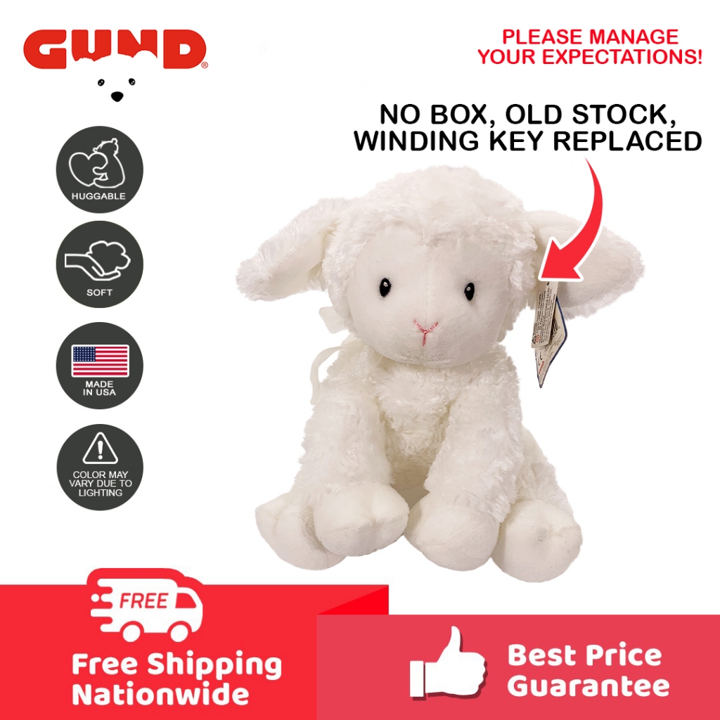 Gund Original - Lena Lamb Keywind Musical Brahms Lullaby | Shopee Philippines
