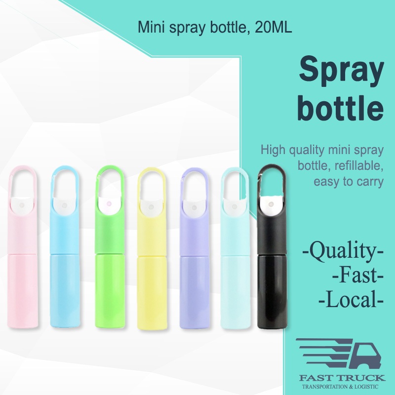 20ml Hook Keychain Spray Bottle Alcohol Portable Mist Sprayer Storage ...