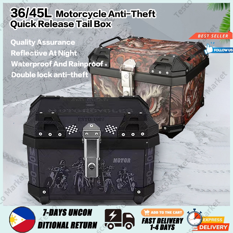 36/45L Top Box For Motorcycle Large Capacity Motorcycle Top Box ...