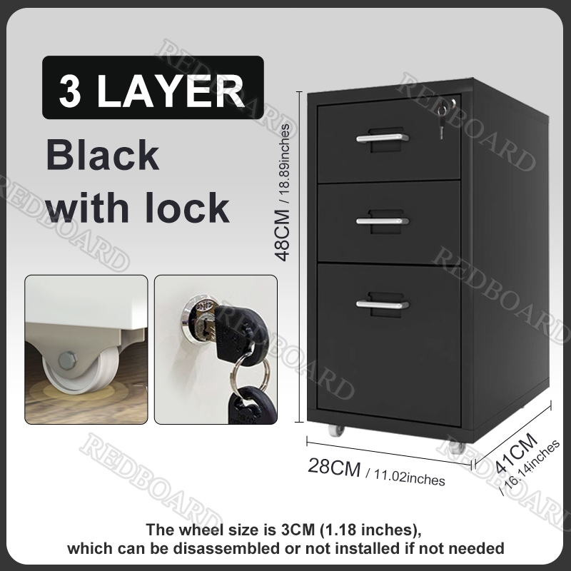 6 Layer Metal Drawer Unit-Minimalist Home Office Drawer File Cabinet ...