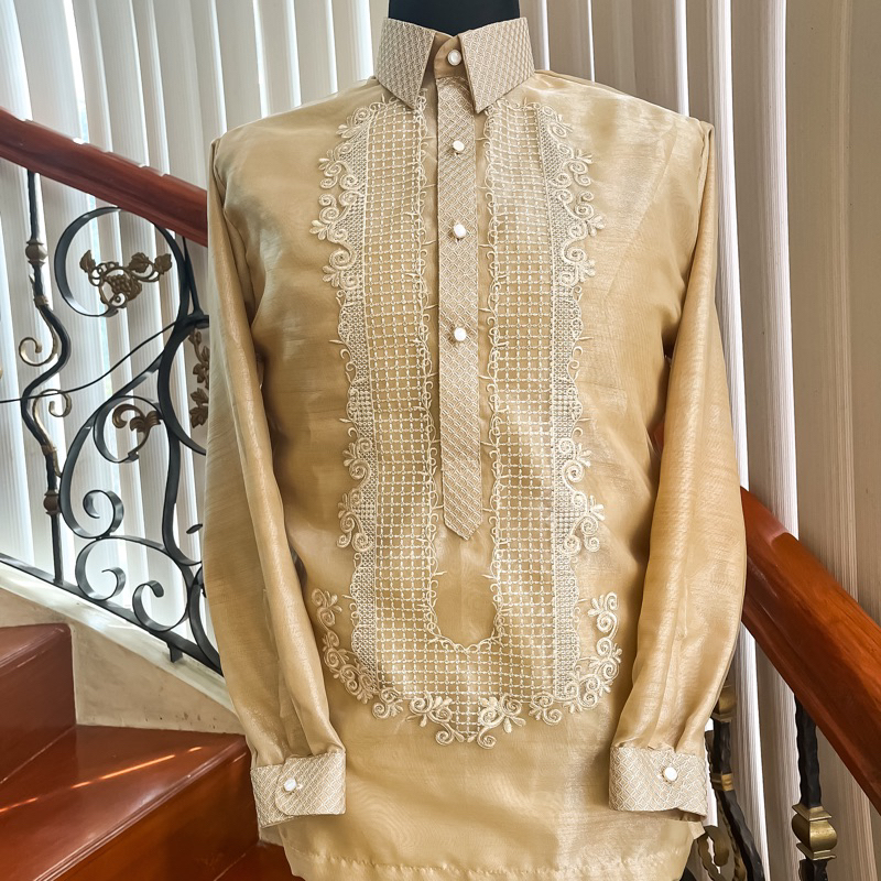 Barong Tagalog for Men. Pinya Organza with Lining. Sports Collar ...