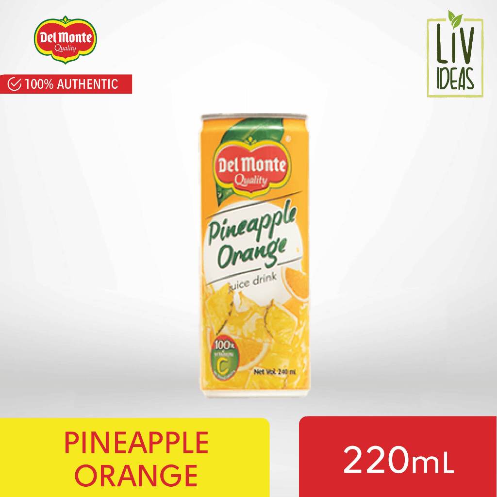 Del Monte Pineapple Orange Juice 220mL | Shopee Philippines