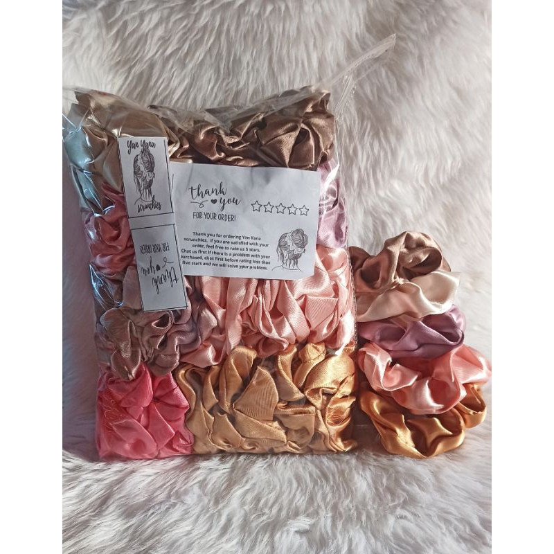 PREMIUM 55 PCS ️ Yan Yana Scrunchies | Shopee Philippines
