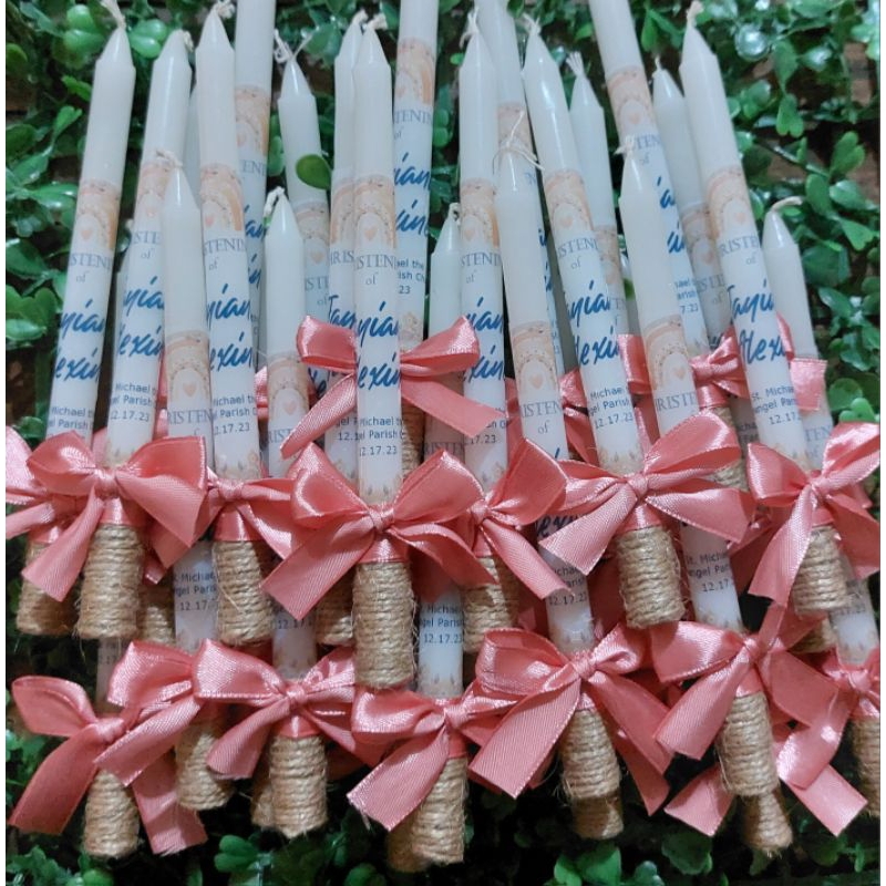 Personalized Candle with Jute String & Ribbon | Shopee Philippines