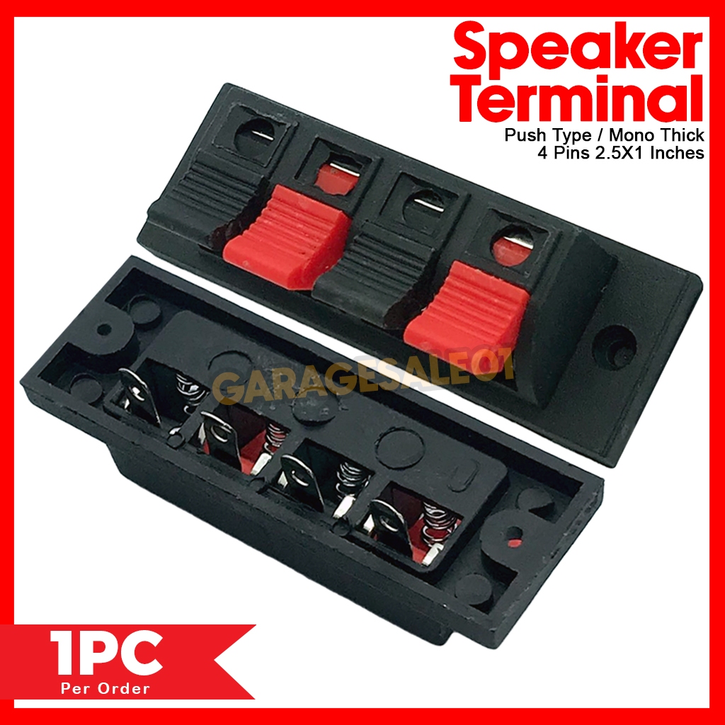 Speaker Terminal Mono Thick 4 Pins 2.5"X1" | Shopee Philippines