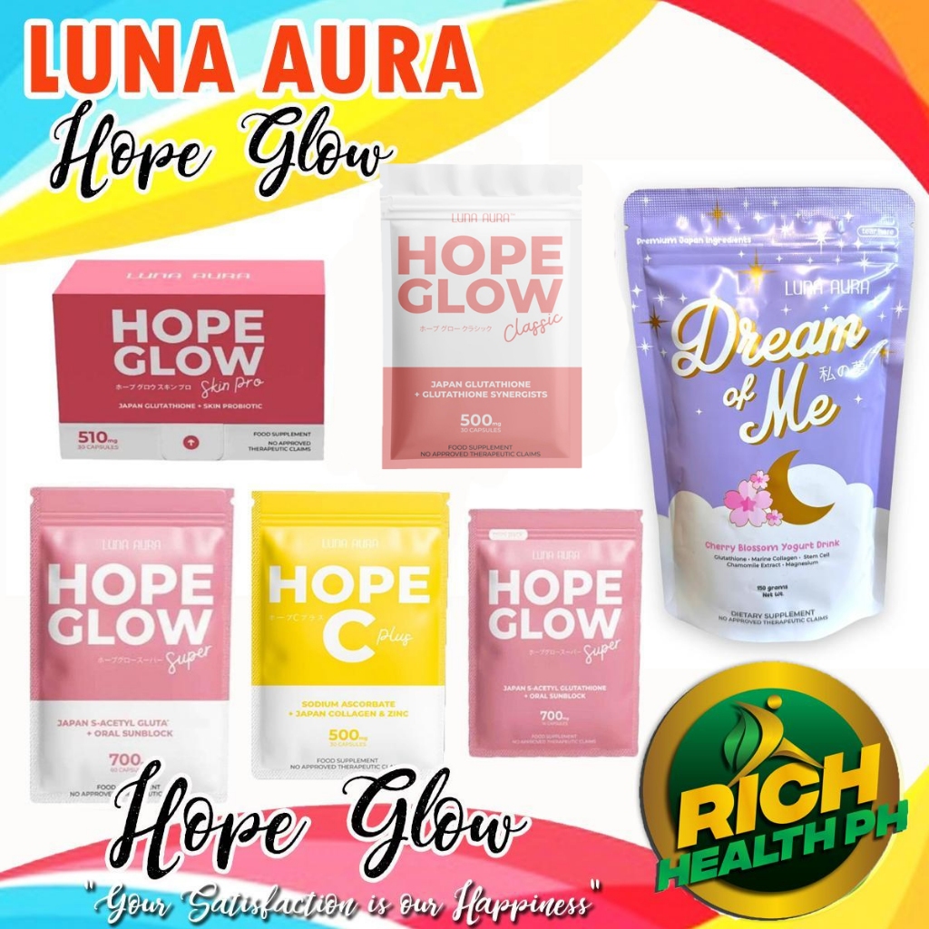 Luna Aura Hope Glow Advance Glutathione Capsules | Shopee Philippines