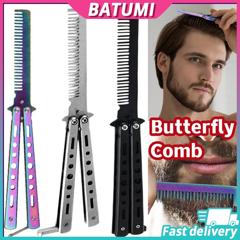 Stainless steel butterfly folding comb training comb Stainless steel ...