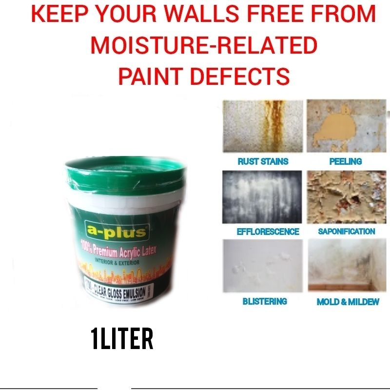 ACRYLIC EMULSION CLEAR GLOSS A-PLUS/APLUS 1LITER WATERBASED, NON TOXIC ...