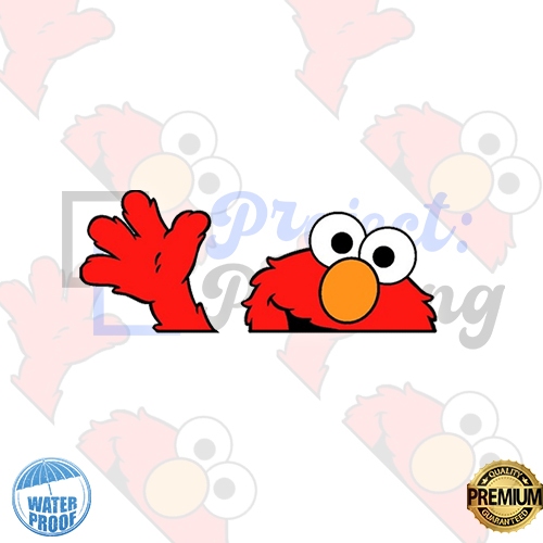 Elmo Peeker Sticker (Premium Waterproof and Fade-resistant Stickers ...