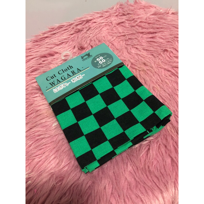 Japanese pattern Demon Slayer ICHIMATSU small size cotton cloth ...