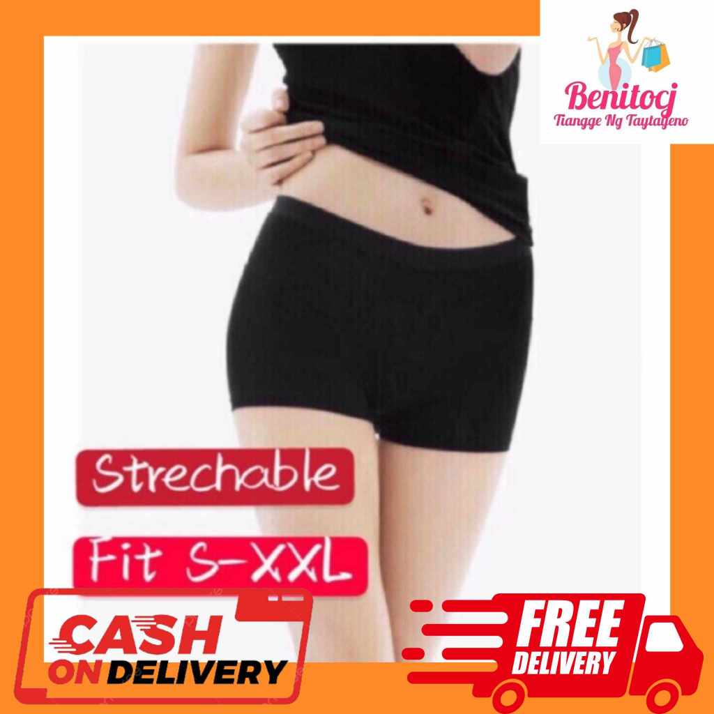 HOT Cycling Shorts Plain Colors Boyleg for Women Makapal Tela Cotton ...