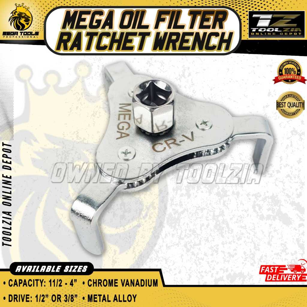 MEGA Oil Filter Ratchet Wrench (MFW3J) | Shopee Philippines