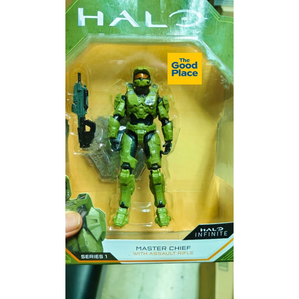 JAZWARES HALO 4 inch scale World of Halo Master Chief Figure with Rifle ...