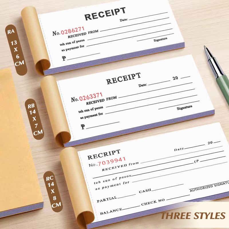 receipt with carbon resibo carbonized wholesale temporary delivery ...