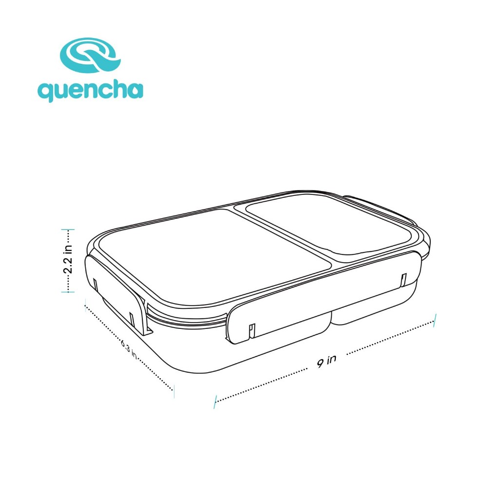 QUENCHA 1200ml Leak-proof Lunch Box | Shopee Philippines
