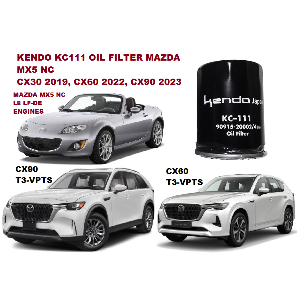 OIL FILTER KC111 Toyota Land Cruiser LC100 LC200 Mazda Miata MX5 NC ...