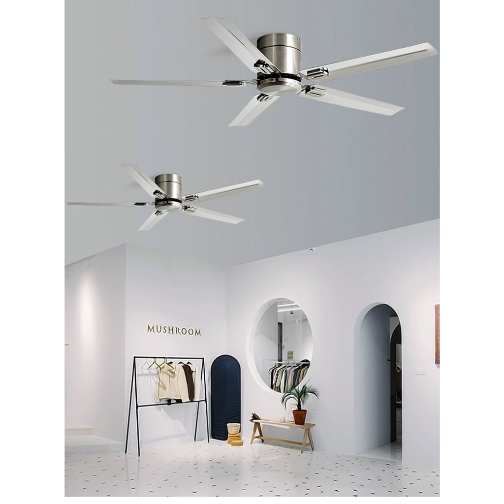CHNT Ceiling Fan With Light Remote Big Size Smart Timing DC Motor For ...