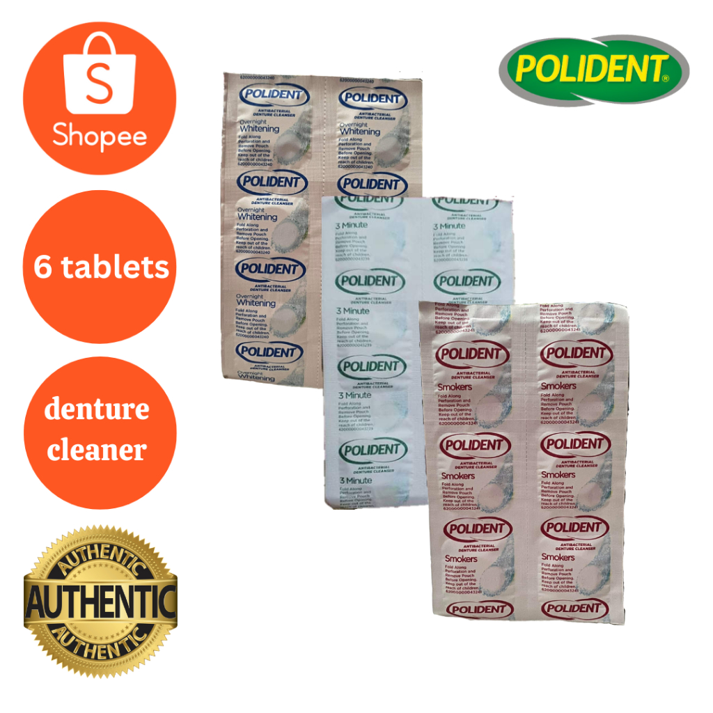 POLIDENT DENTURE CLEANER CLEANSER 3 VARIANTS ON HAND IMPORTED FROM USA ...