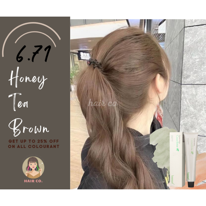 SET 6.71 BREMOD PREMIUM HAIR COLOR WITH OXIDIZER HONEY TEA BROWN COCOA ...