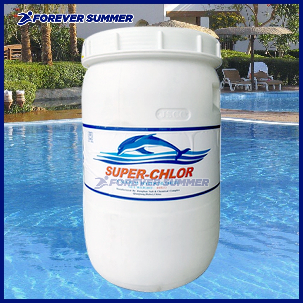 Original Chlorine Granules Super Chlor 40 kg 65% Calcium Hypochlorite 1 ...