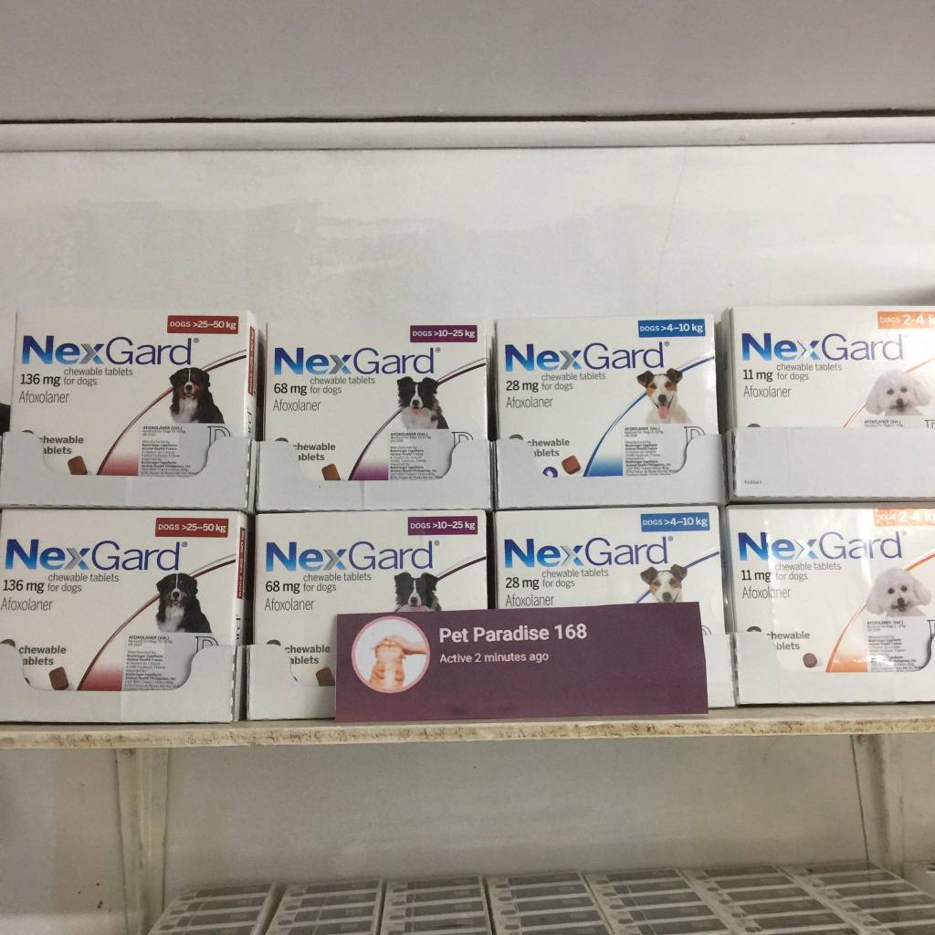 NEXGARD [SOLD PER TABLET & PER BOX] chewable for dogs (for fleas/flea ...