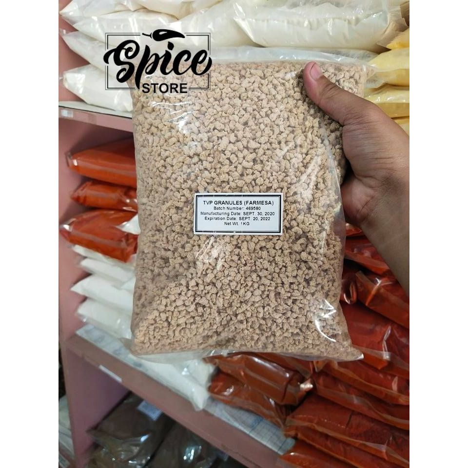 TVP Granules Farmesa Meat Extender 100g 250g Herbs and Spices | Shopee ...