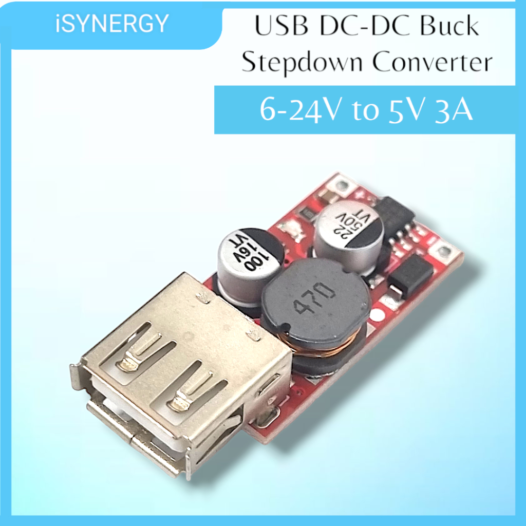 USB DC-DC BUCK STEPDOWN CONVERTER 6-24v To 5V 3A | Shopee Philippines