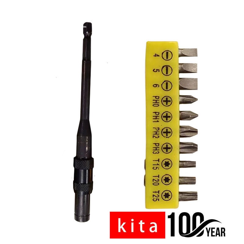 ~~Electric drill connecting rod with bit set ~ | Shopee Philippines