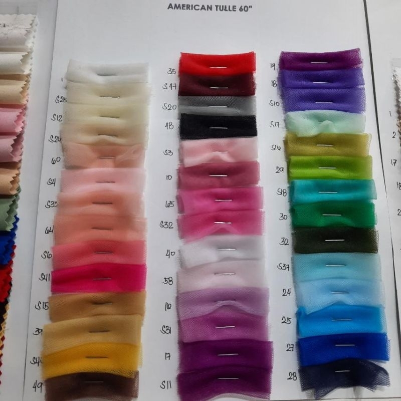 American Tulle Fabric 60"( Per Yard) | Shopee Philippines