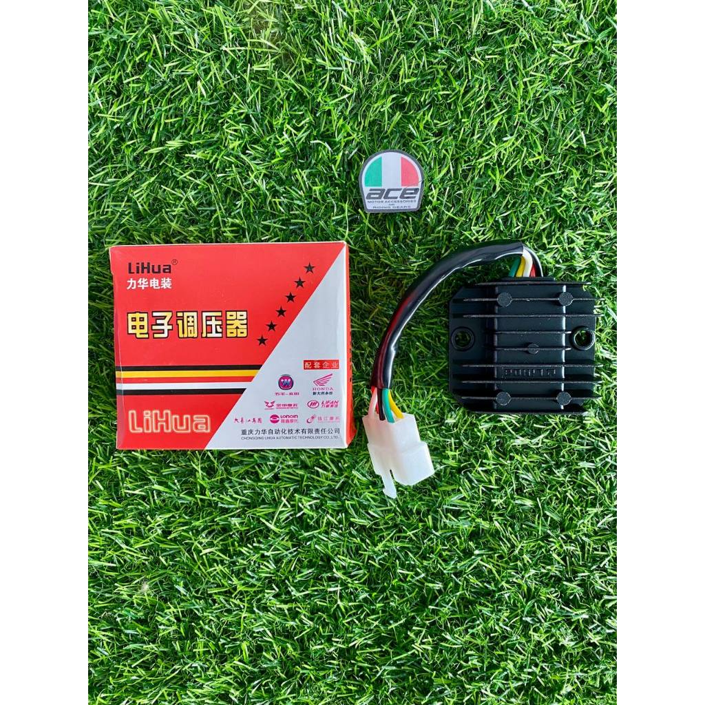 Original LIHUA Fullwave Rectifier Regulator 5pin GY6 for Motorcycle ...
