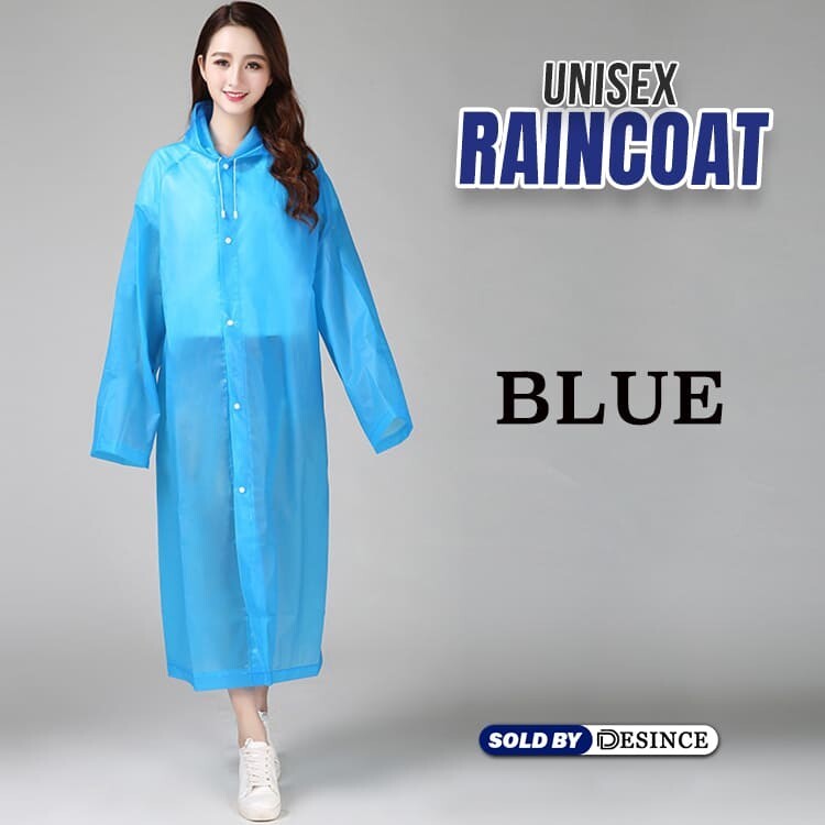 Unisex Raincoat Men Women Rain Jacket Thick Waterproof Rainsuit Outdoor ...