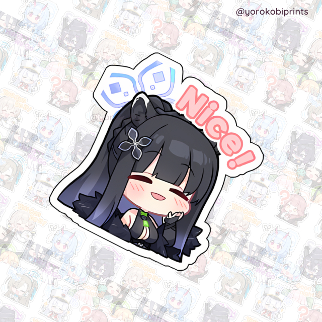 Blue Archive - Aru Asuna Hina - Club Chat Emote - Chibi, Emoji ...