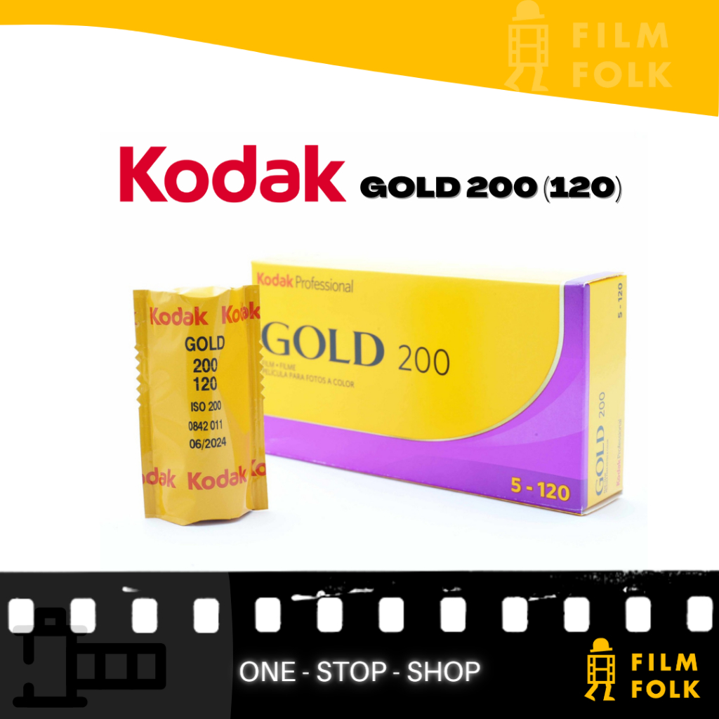 KODAK GOLD 200 (120) - Medium Format Photographic Film - Size 120 ...