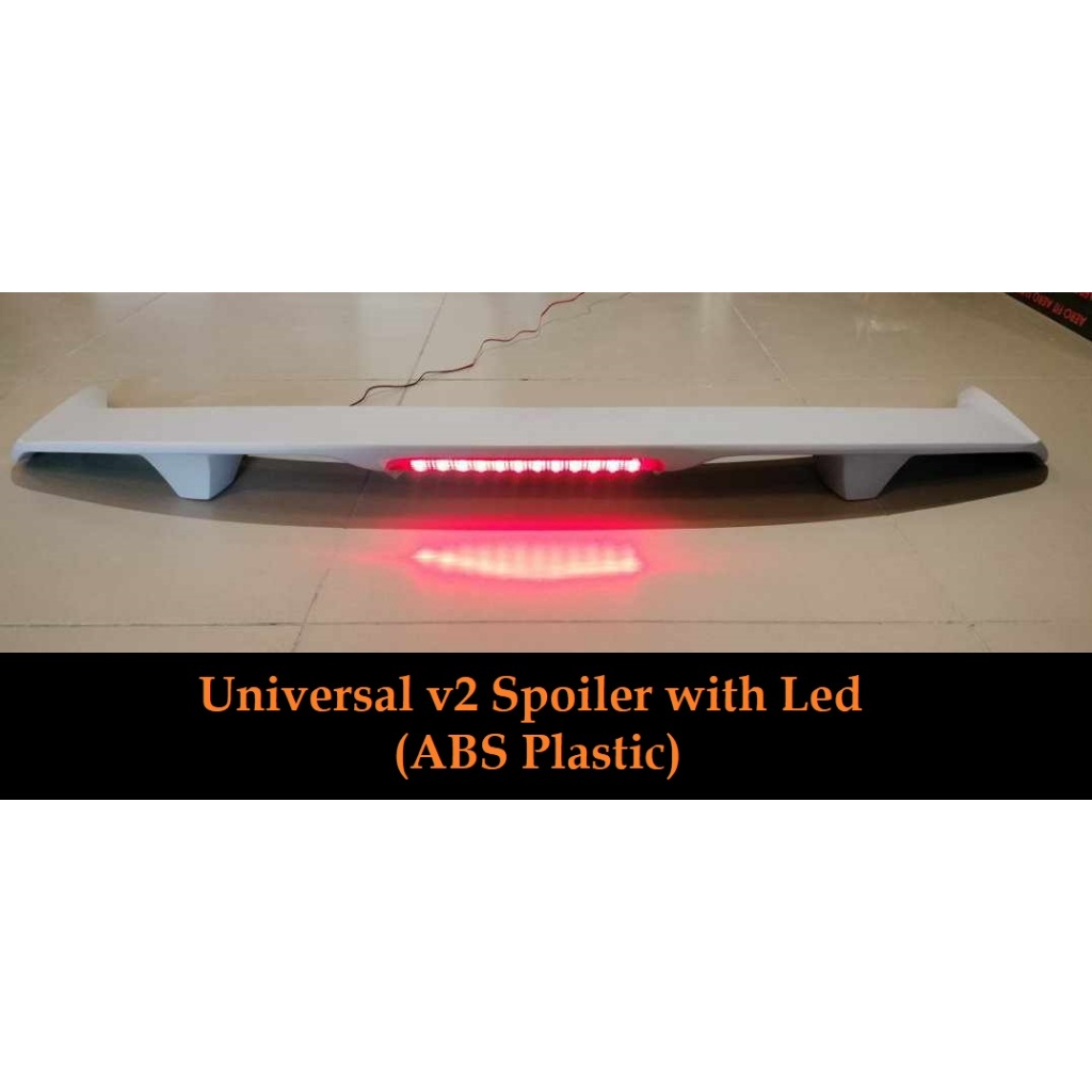 Universal v2 Spoiler with Led (ABS Plastic) | Shopee Philippines