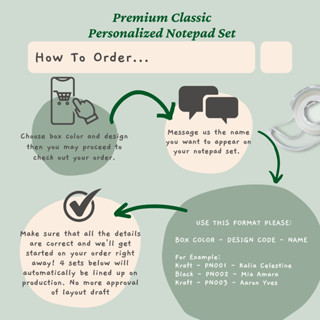 KYCO Premium Classic Personalized Notepad Set | Shopee Philippines