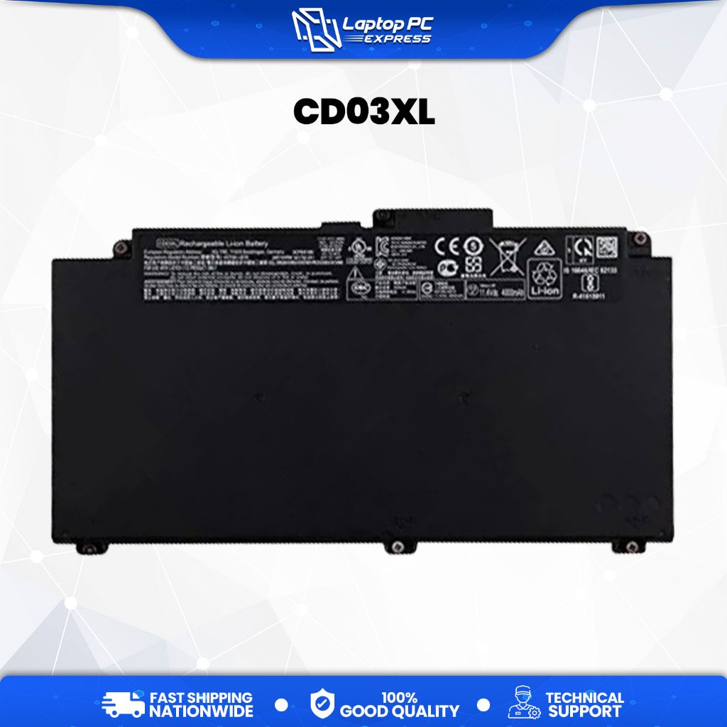 LPCE Laptop Battery CD03XL For Probook 640 G4, 645 G4, 650 G4 Models ...