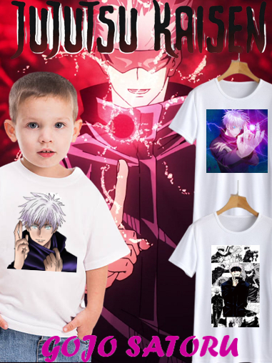 GOJO SATORU tshirt for kid HD /sublimation print/ 1 to 12 years old ...