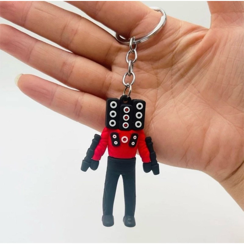New Anime Skibidi Toilet Keychain PVC Keyring Figure Skibidi Dop Toy ...