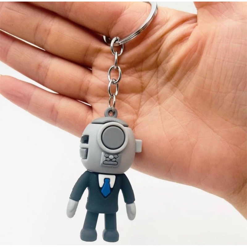 New Anime Skibidi Toilet Keychain PVC Keyring Figure Skibidi Dop Toy ...