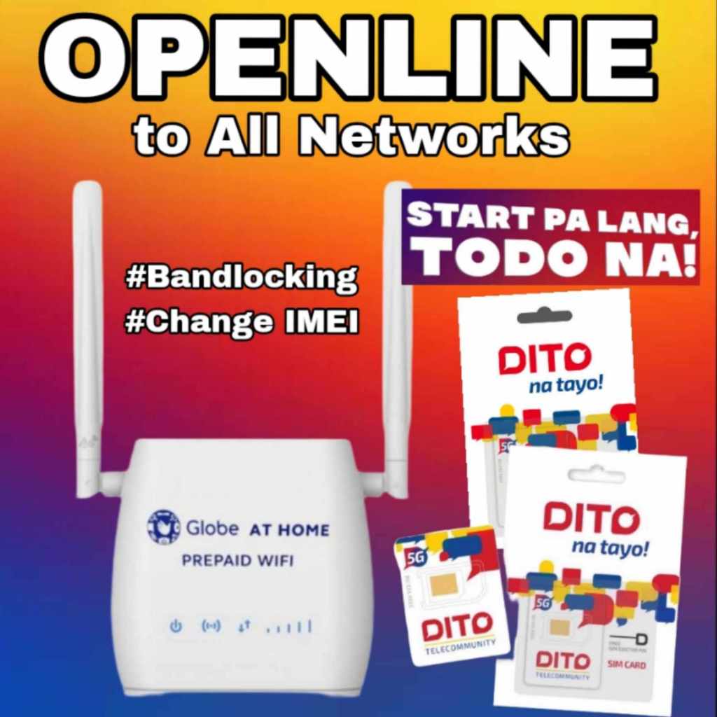 OPENLINE Globe at Home Prepaid wifi with DITO simcard ( Fast Delivery ...