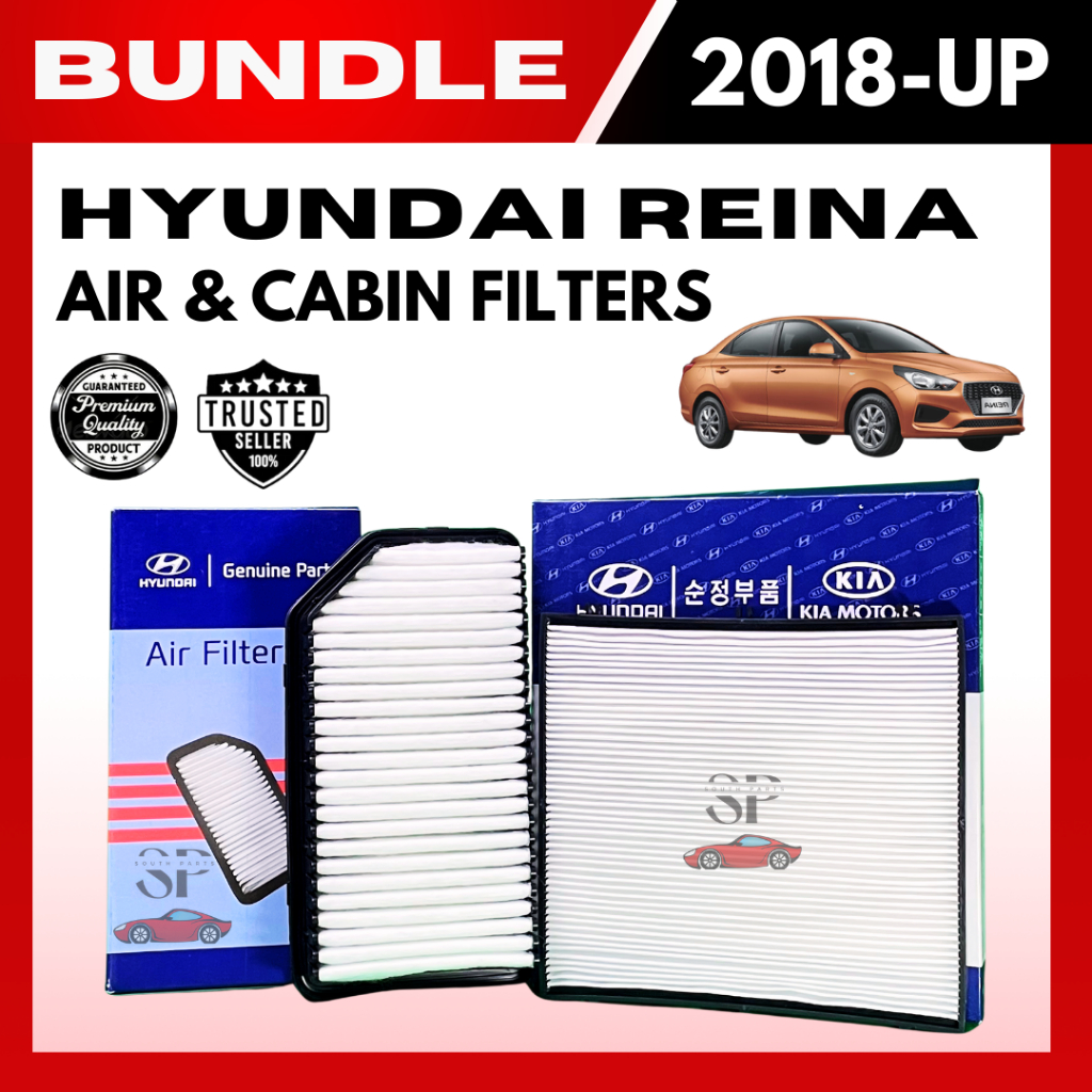 BUNDLE SALE! AIR & CABIN FILTERS for HYUNDAI REINA (2018-UP) (28113 ...