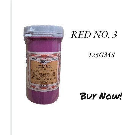 NECO RED NO. 3 125gms (Powder | Food Color) | Shopee Philippines