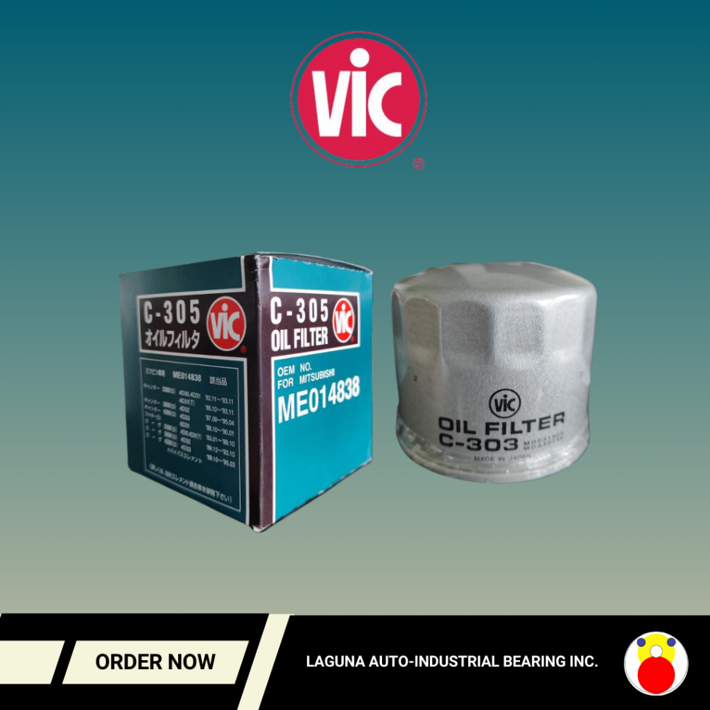 VIC Oil Filter C-305 for Mitsubishi 4D31/4D32/4D33 | Shopee Philippines