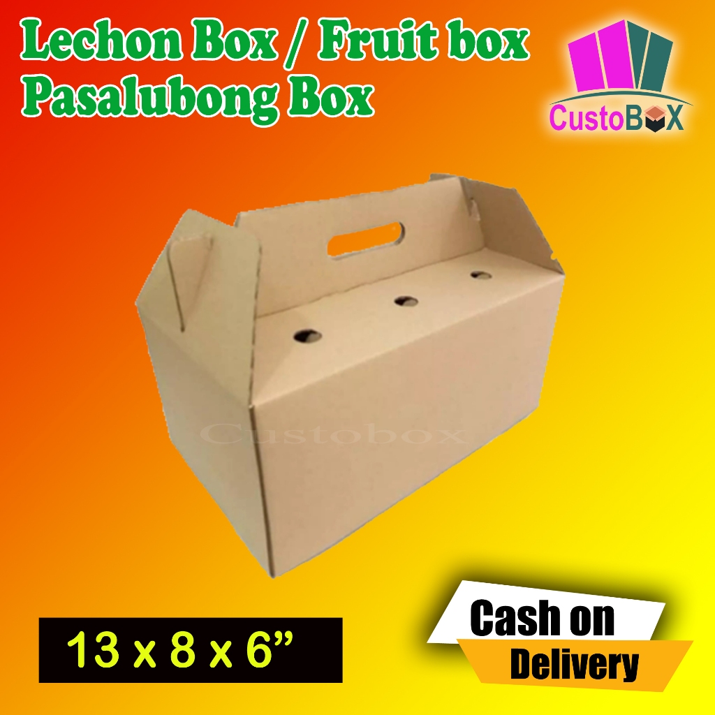 Lechon Belly Box / Pasalubong Box / Fruit Box / Takeout Box / 13 x 8 x ...