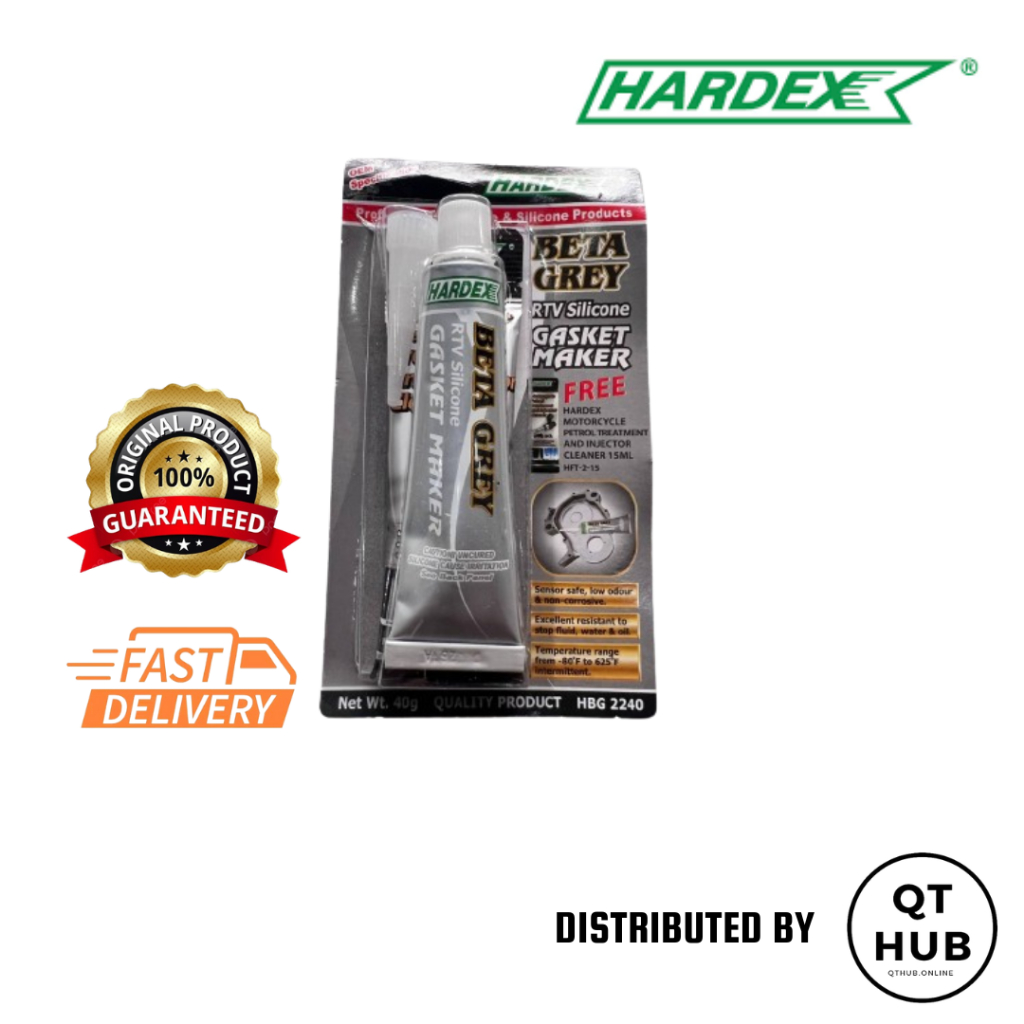 Hardex Beta Grey RTV Silicone Gasket Maker 40g (HBG2240) and 85.2g ...