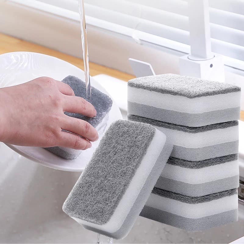 Magic Sponge Dishwashing Tools Grease Cleaning Sponge | Shopee Philippines