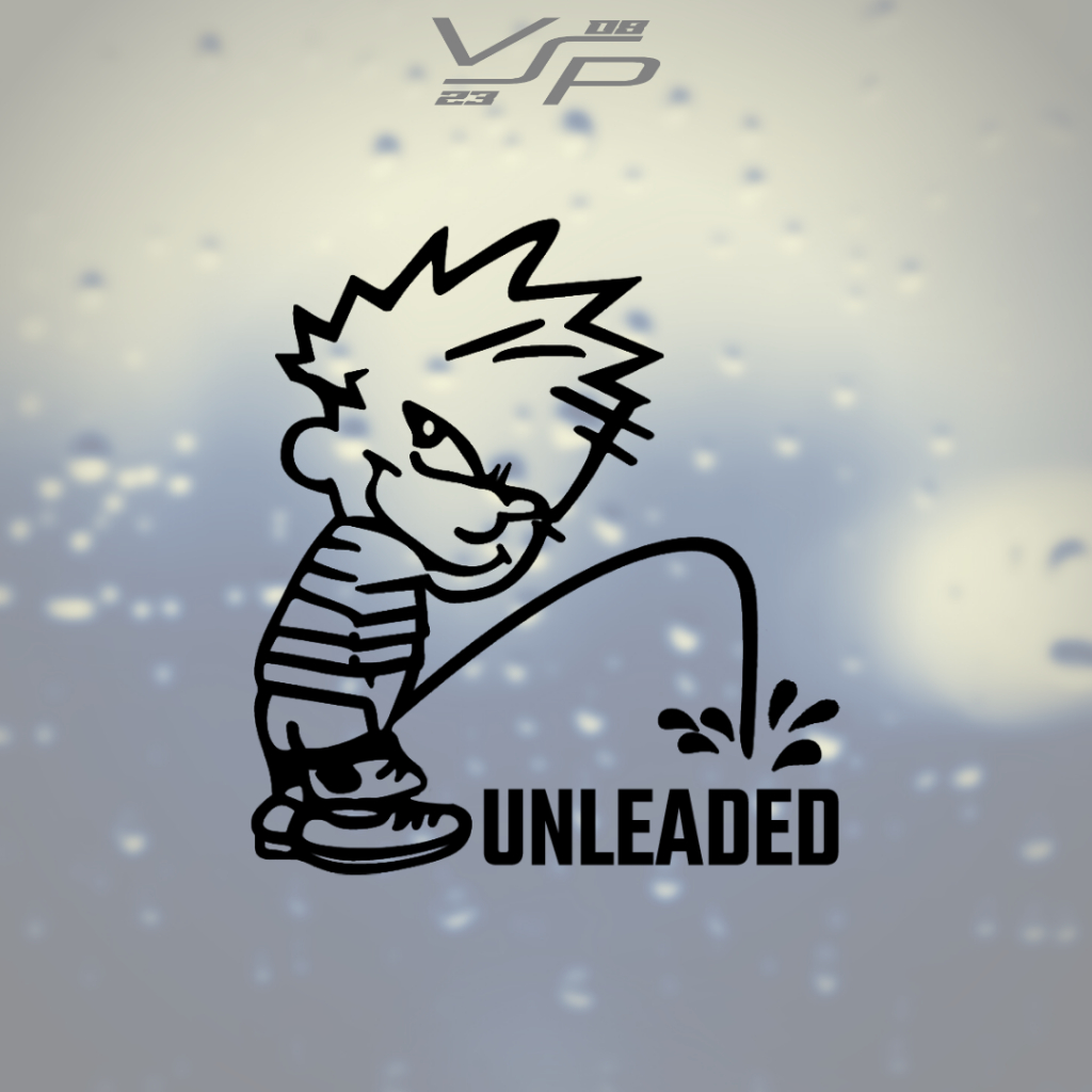 PEEBOY Car Gas Tank Cover Sticker Decal UNLEADED DIESEL GASOLINE ...