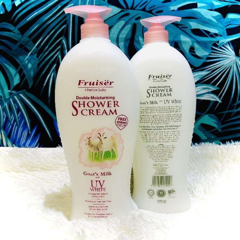 (Malaysia) Fruiser Shower Cream Goat's Milk with UV White 1200ml ...