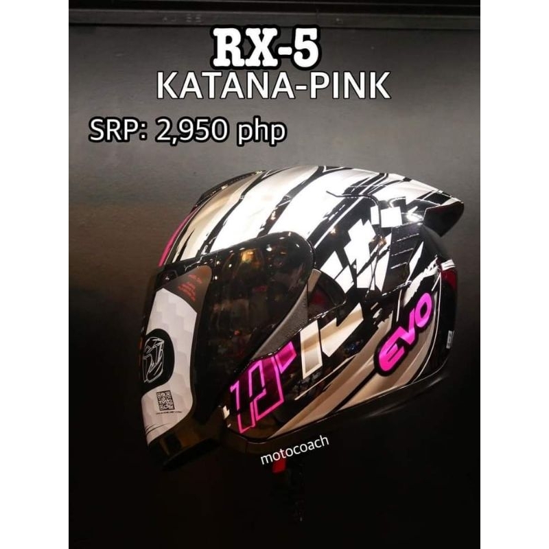 Evo half face RX5 katana | Shopee Philippines